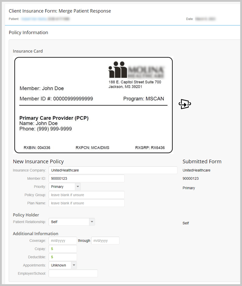 What's New: Patient Receipts and Client Insurance Form Updates