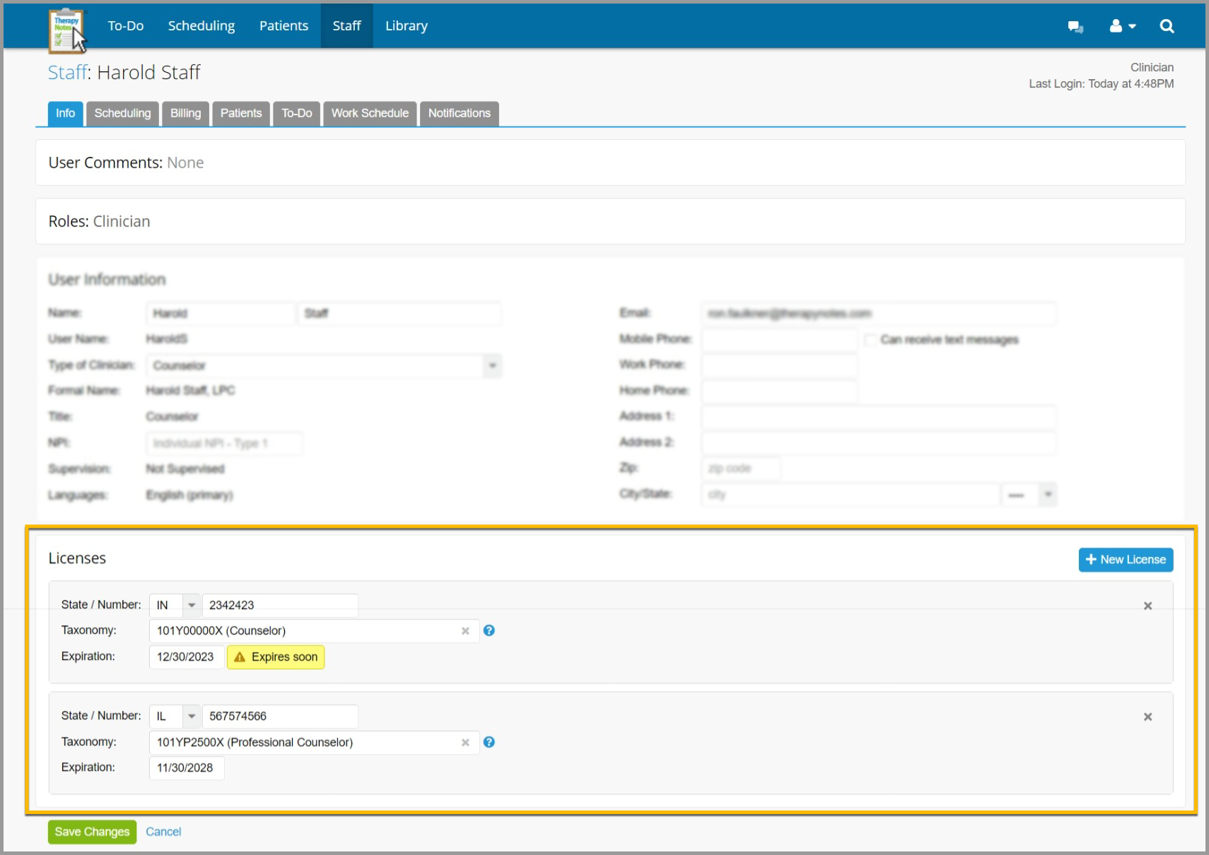 What's New: Staff Info Redesign with Multiple Licenses and NPI Lookup