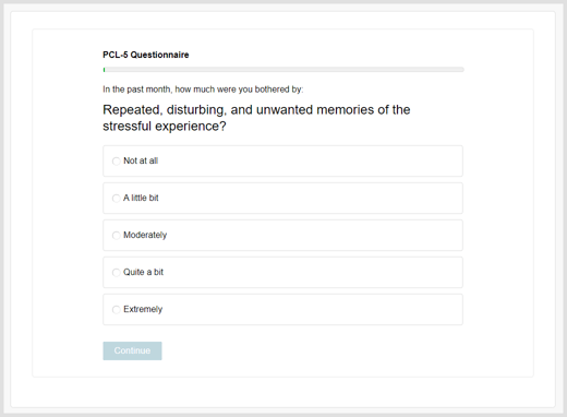 What's New: PCL-5 Outcome Measure