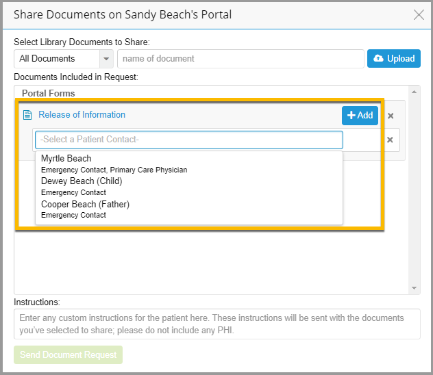 What's New: Release of Information Form