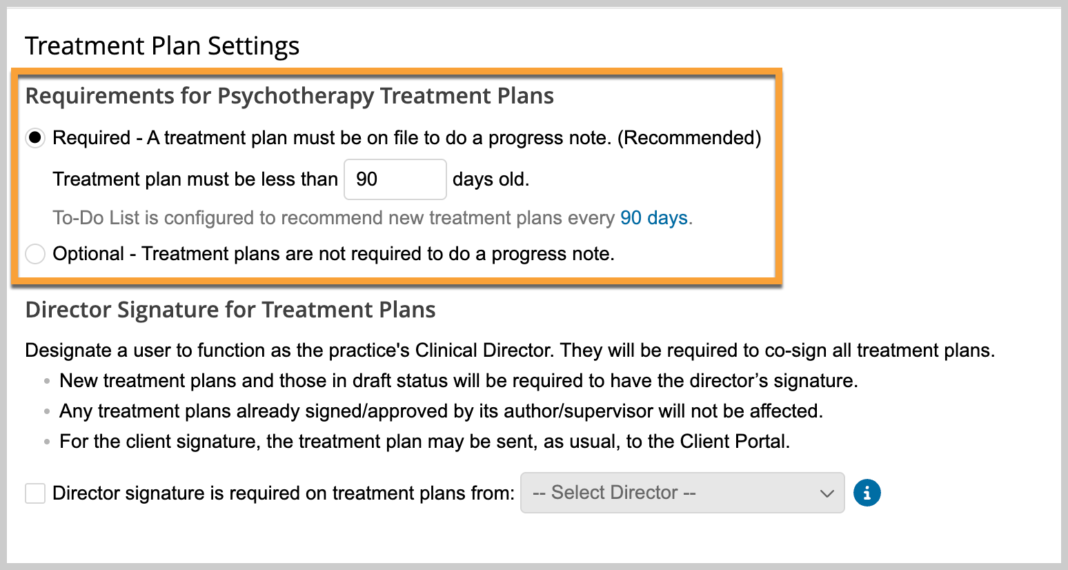 What's New: Enhanced Treatment Plan Settings