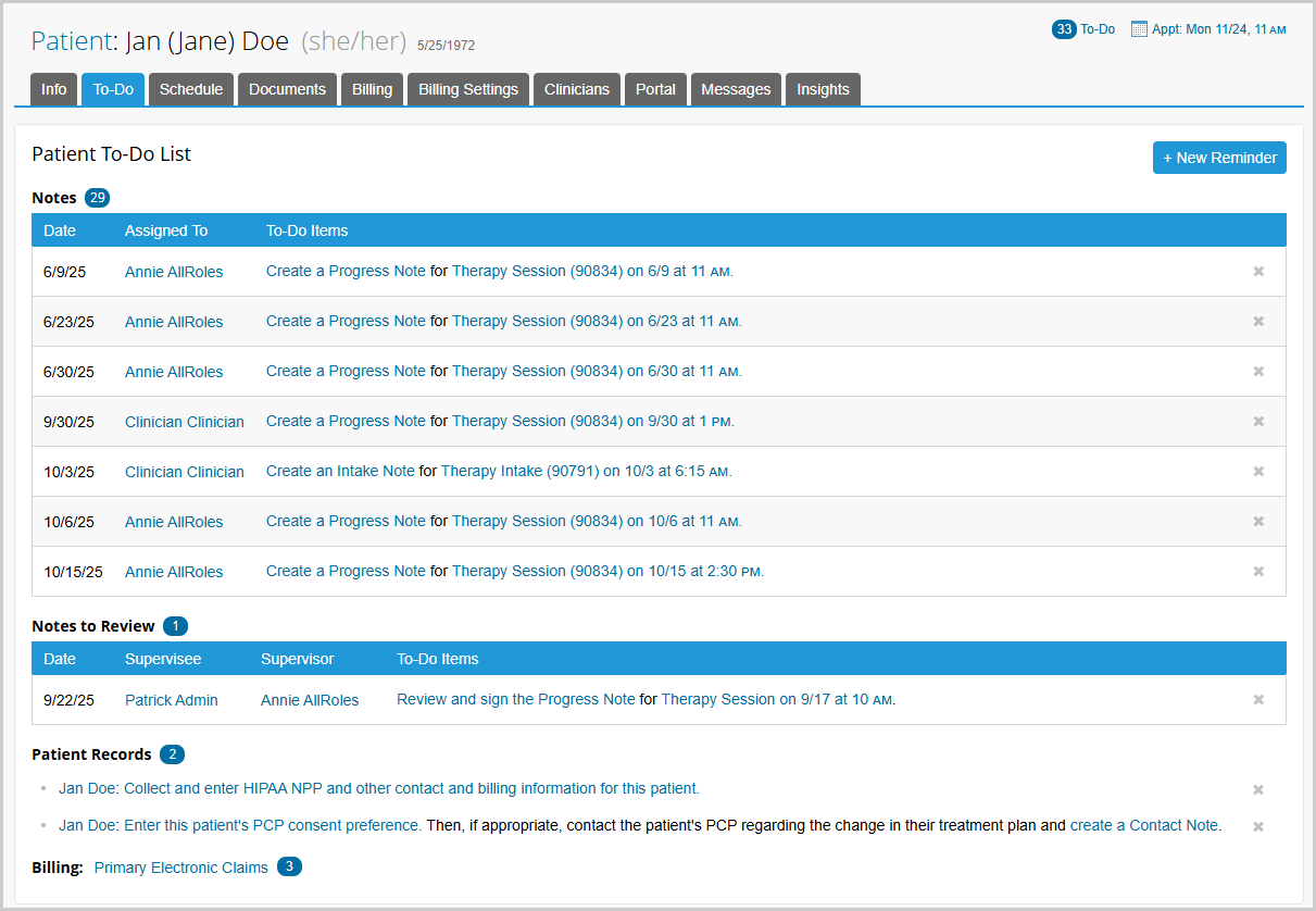 What’s New: Updated Patient To-Do Tab and Expanded Clinician Types