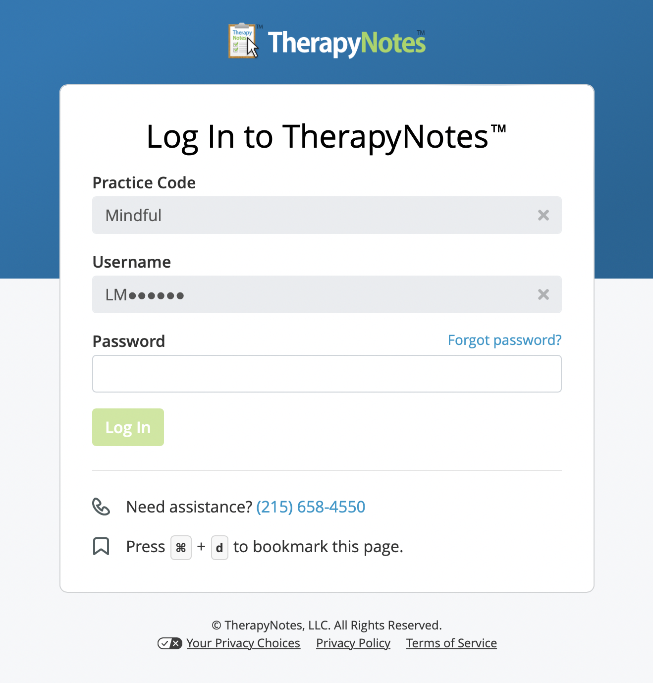 New TherapyNotes™ Login Experience